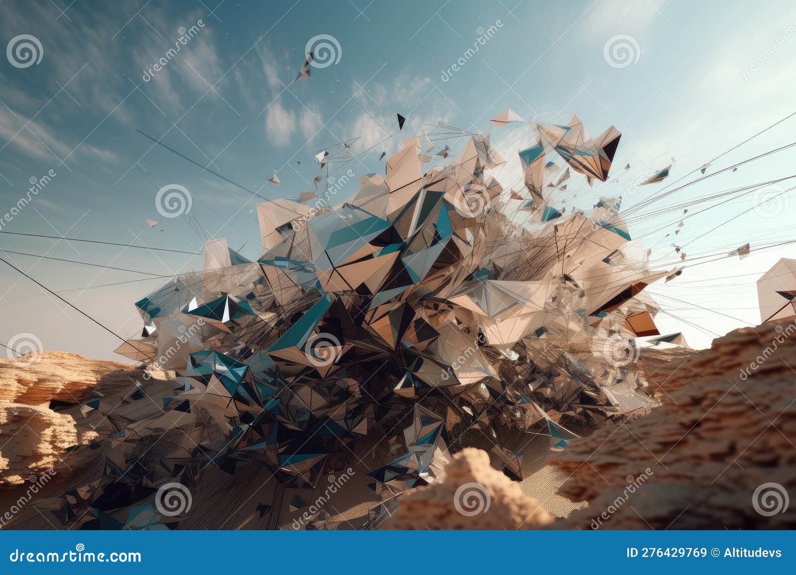 Interplay of Motion and Geometric Shapes in a Chaotic Landscape Stock ...