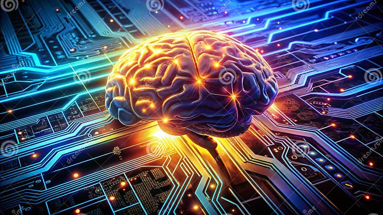 The Interplay of Neuroscience and Artificial Intelligence a Silhouette ...