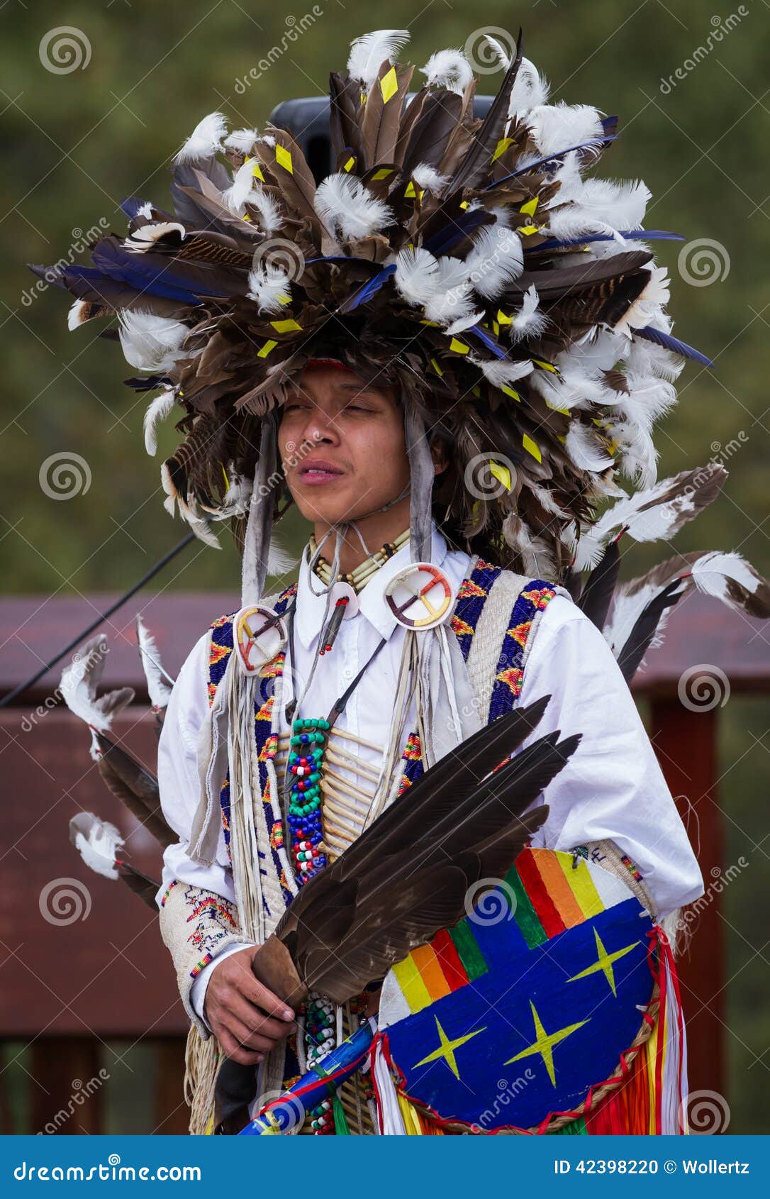 Interprète De Natif Américain Image éditorial - Image du membres ...