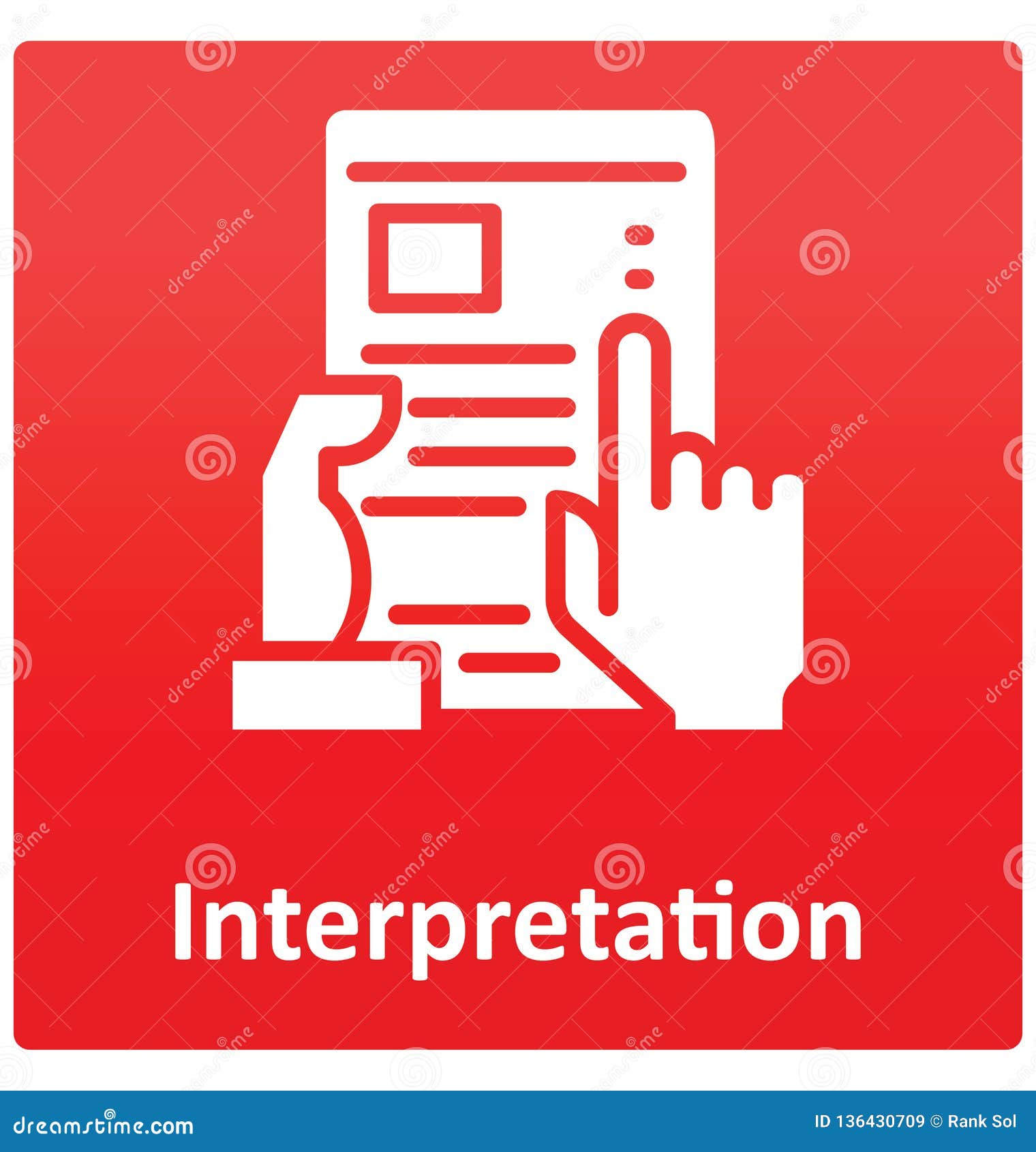 Interpretation Isolated Vector Icon that Can Easily Modified or Edit ...