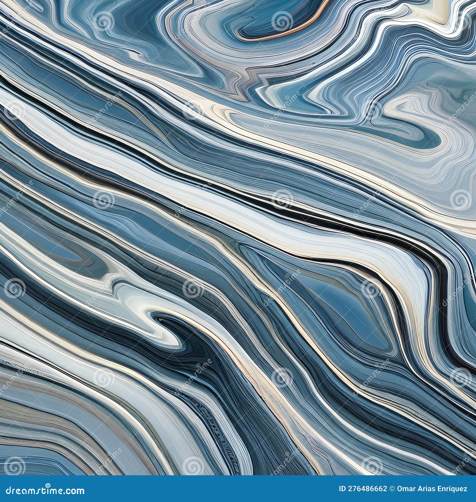 An Interpretation of Marble, with Swirling Textures and Veins Creating ...