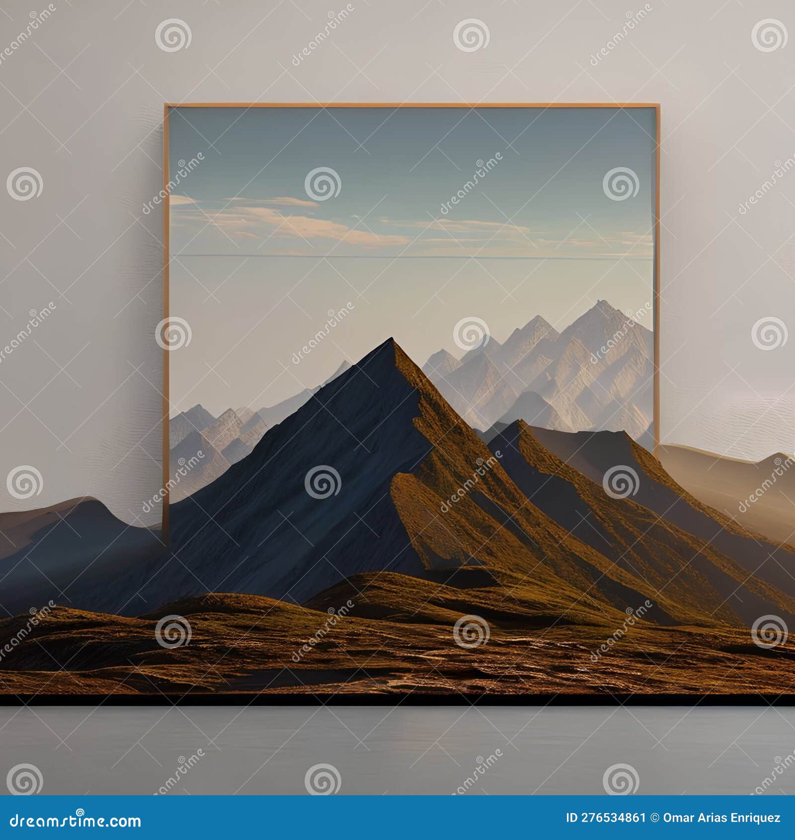 An Interpretation of a Mountain Range, with Textured and Jagged Shapes ...