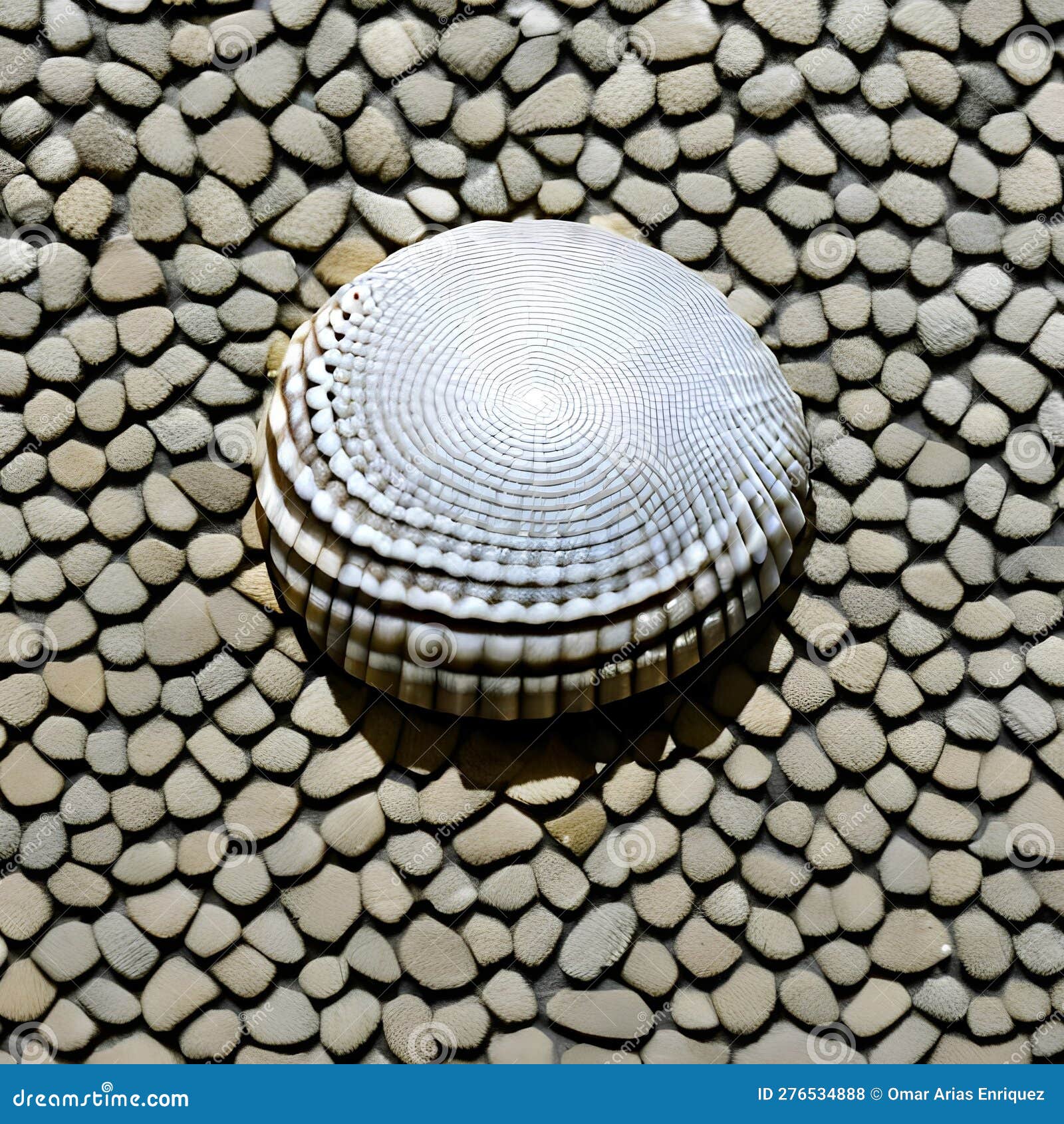 An Interpretation of a Seashell, with Textured and Patterned Shapes ...