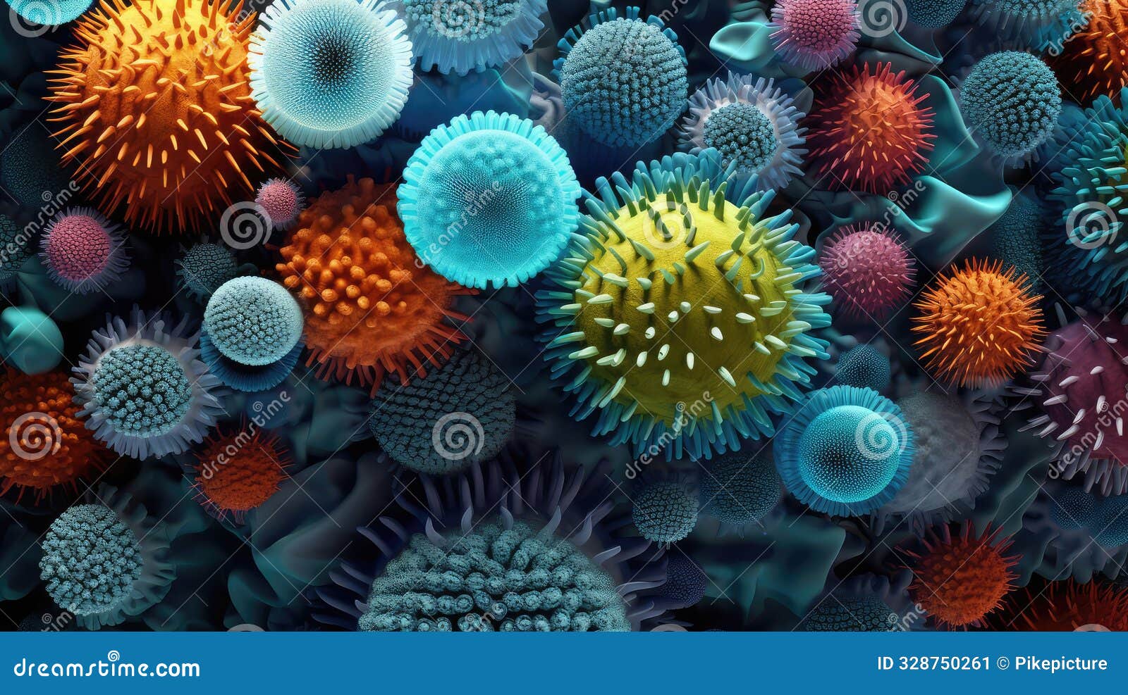 Interpretation Virus Texture Stock Illustration - Illustration of ...