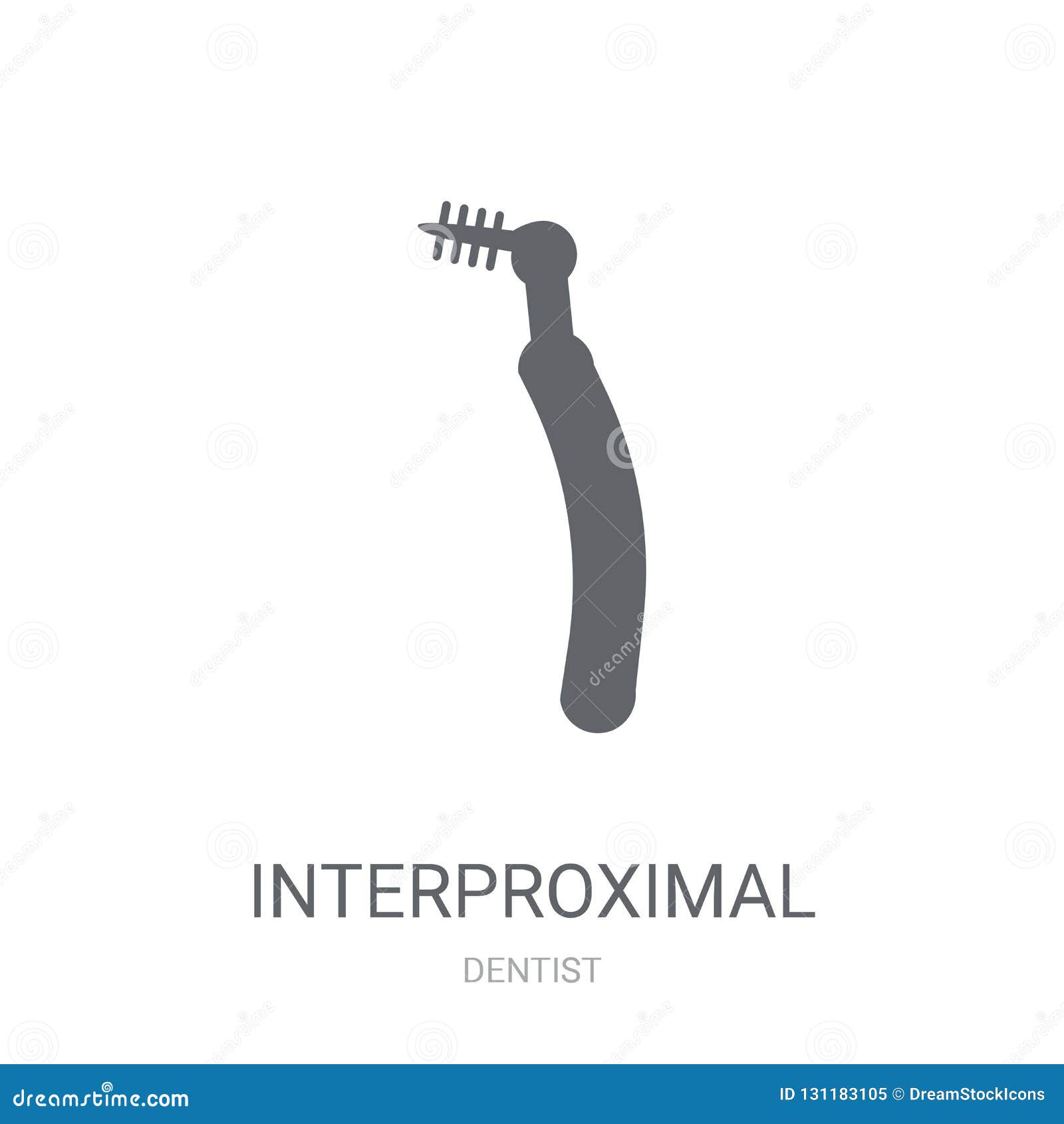 Interproximal Icon. Trendy Interproximal Logo Concept on White B Stock ...