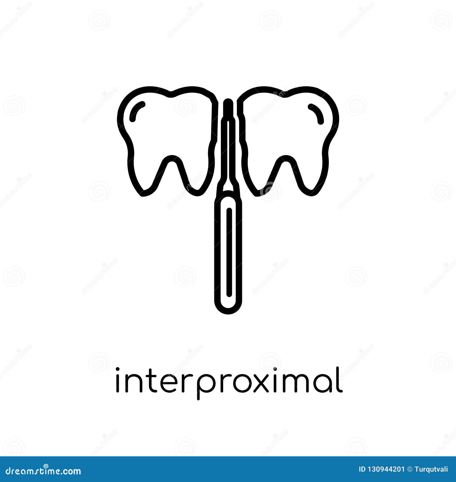 Interproximal Icon. Trendy Flat Vector Interproximal Icon On White ...
