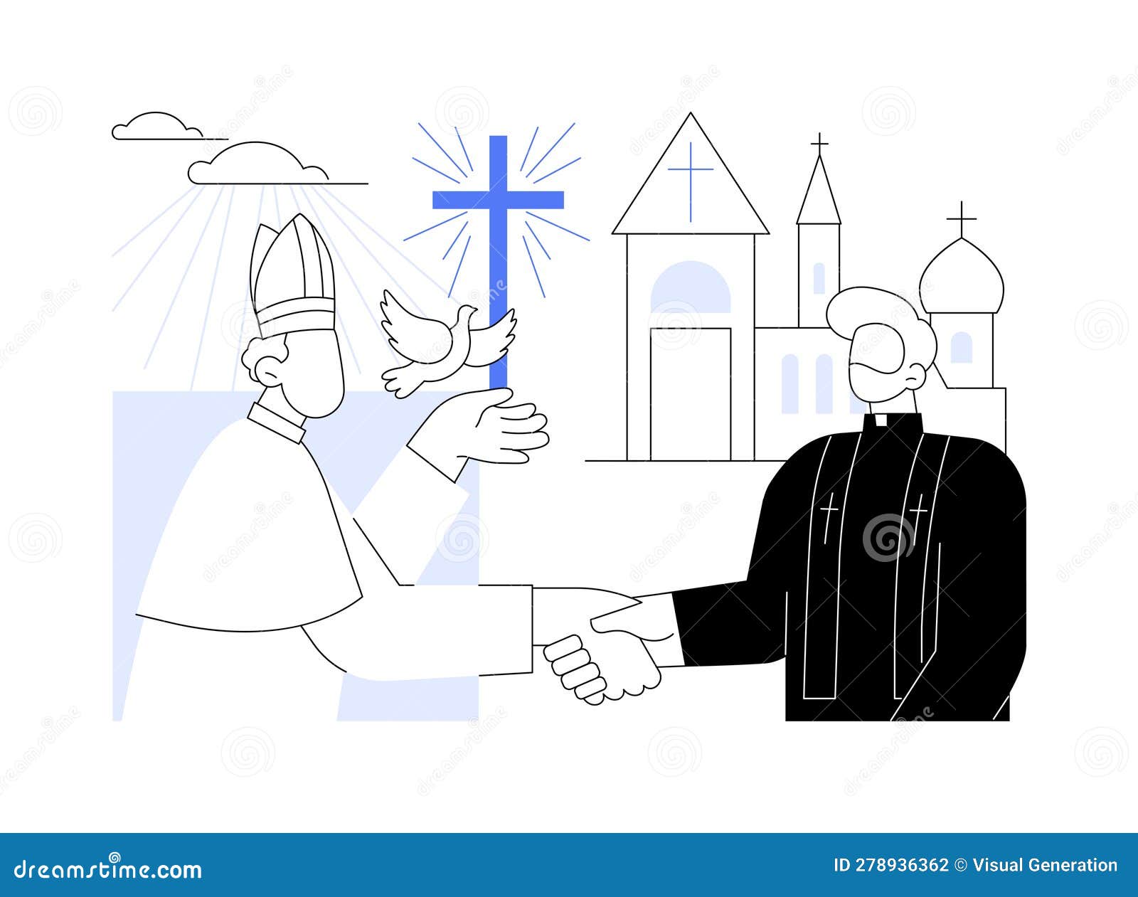 Interreligious Dialogue Abstract Concept Vector Illustration. Stock ...