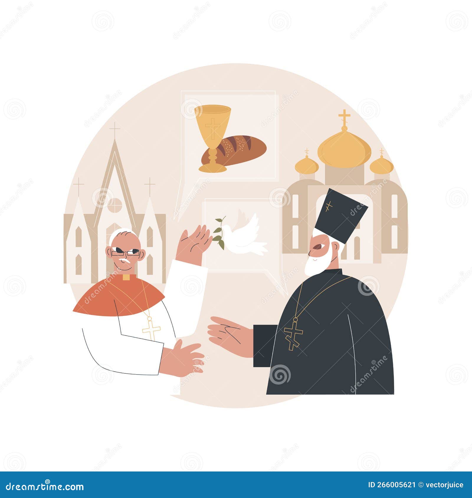 Interreligious Dialogue Abstract Concept Vector Illustration Stock ...