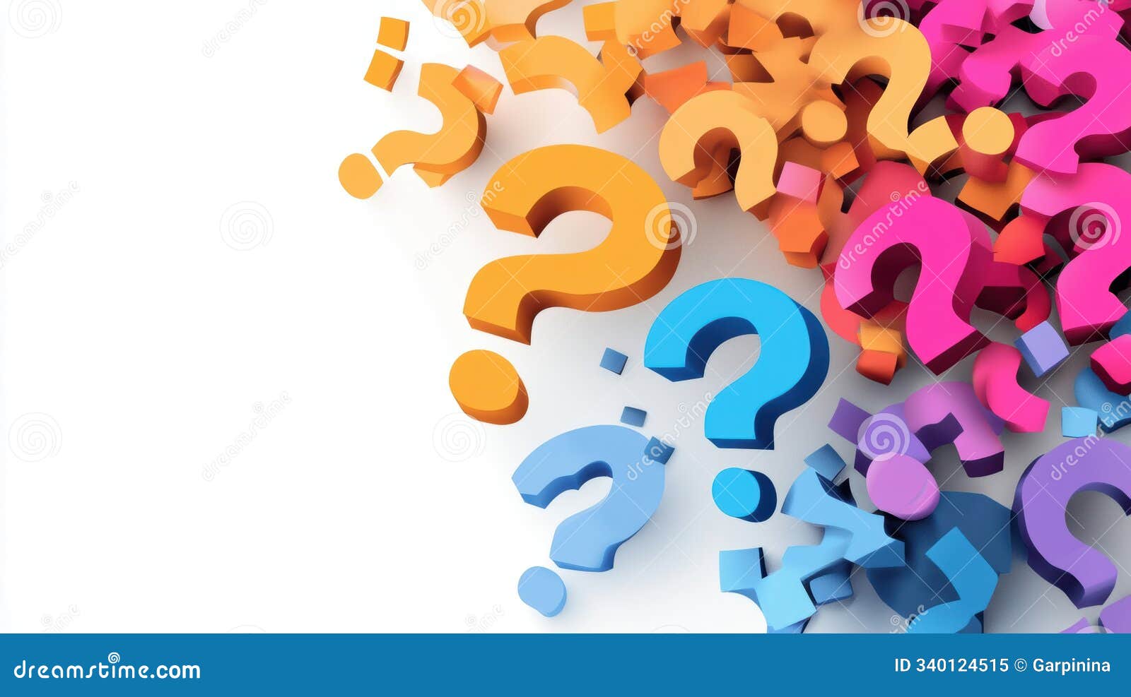 INTERROGATE, Question Marks on White Background Stock Illustration ...