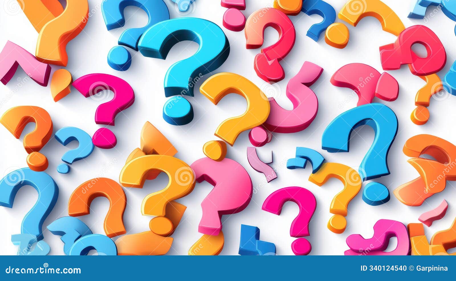 INTERROGATE, Question Marks on White Background Stock Illustration ...