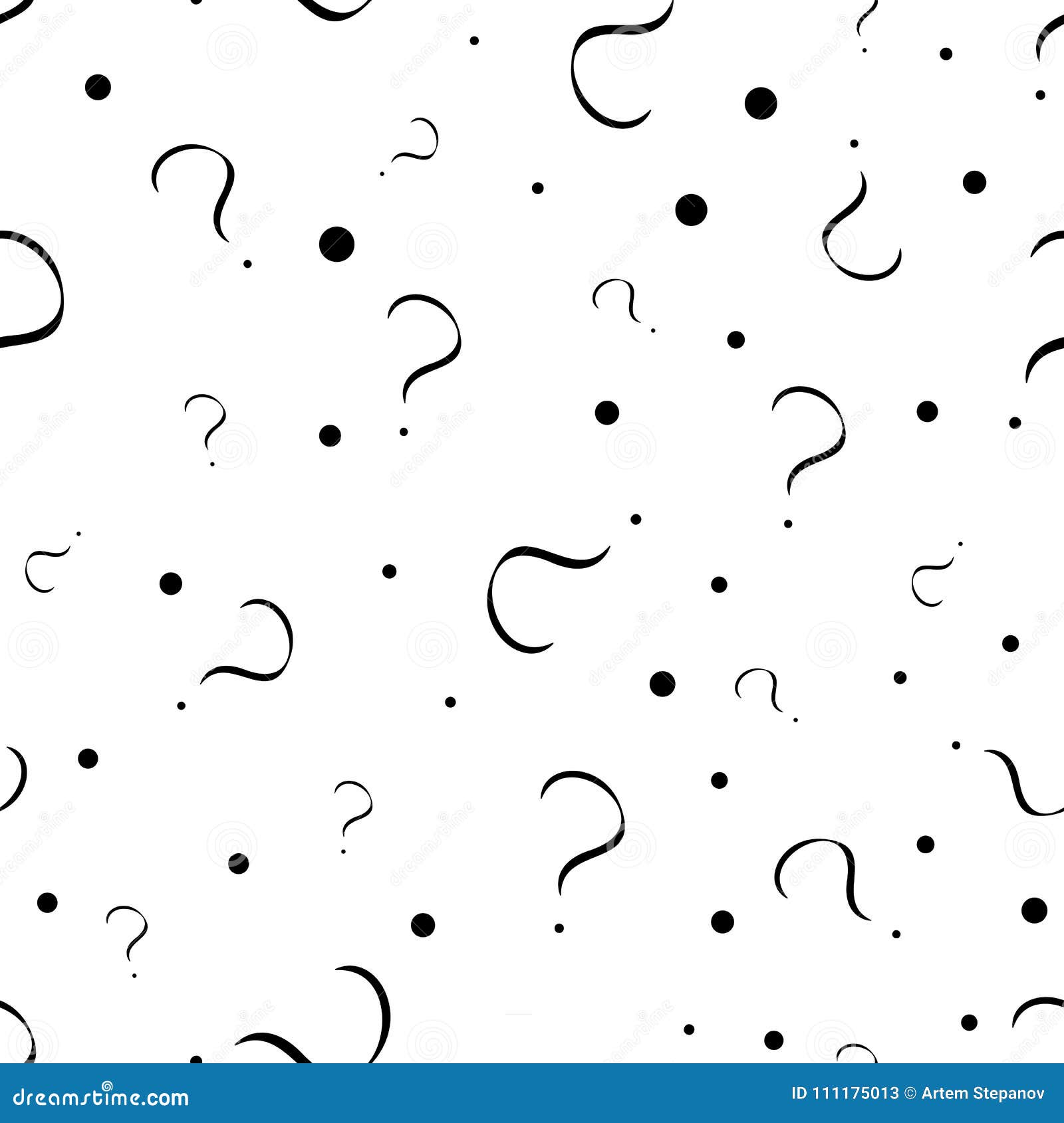 Question Marks or Interrogation Pattern Stock Vector - Illustration of ...