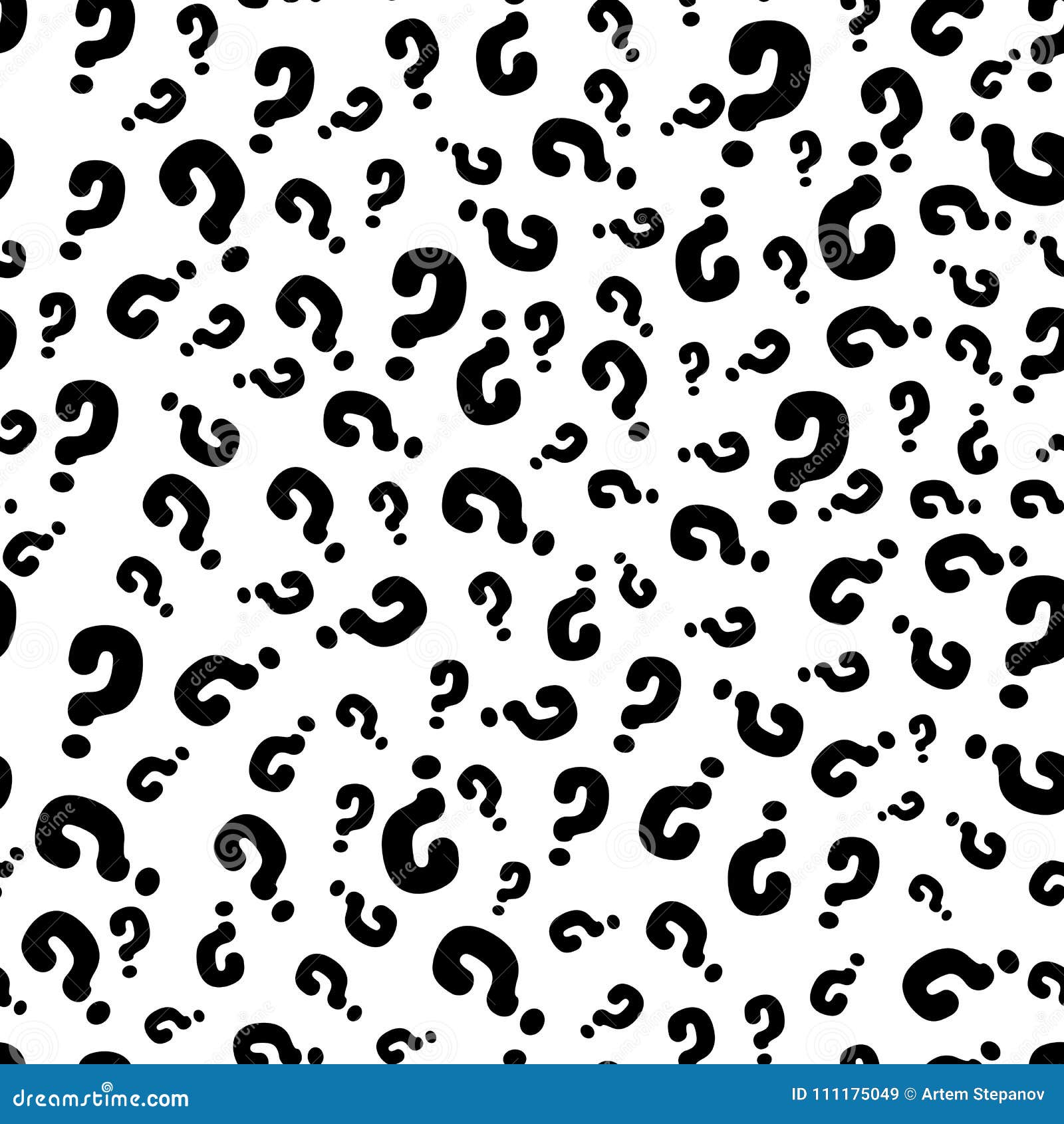 Question Marks or Interrogation Pattern Stock Vector - Illustration of ...