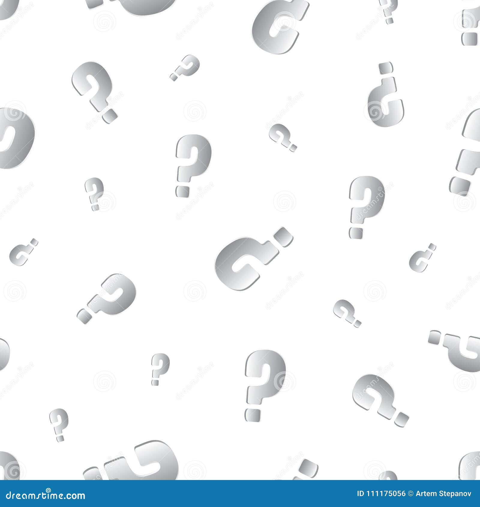 Question Marks or Interrogation Pattern Stock Vector - Illustration of ...