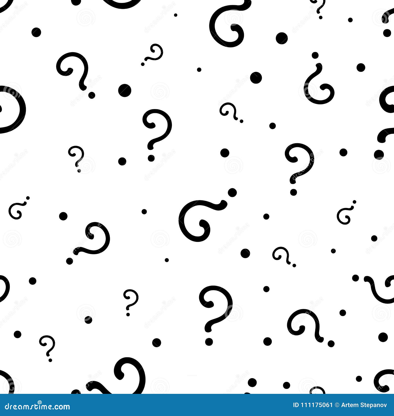 Question Marks or Interrogation Pattern Stock Vector - Illustration of ...
