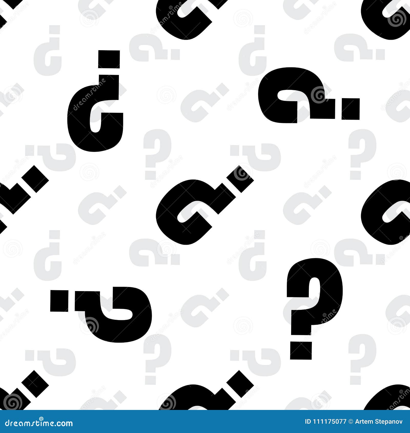 Question Marks or Interrogation Pattern Stock Vector - Illustration of ...
