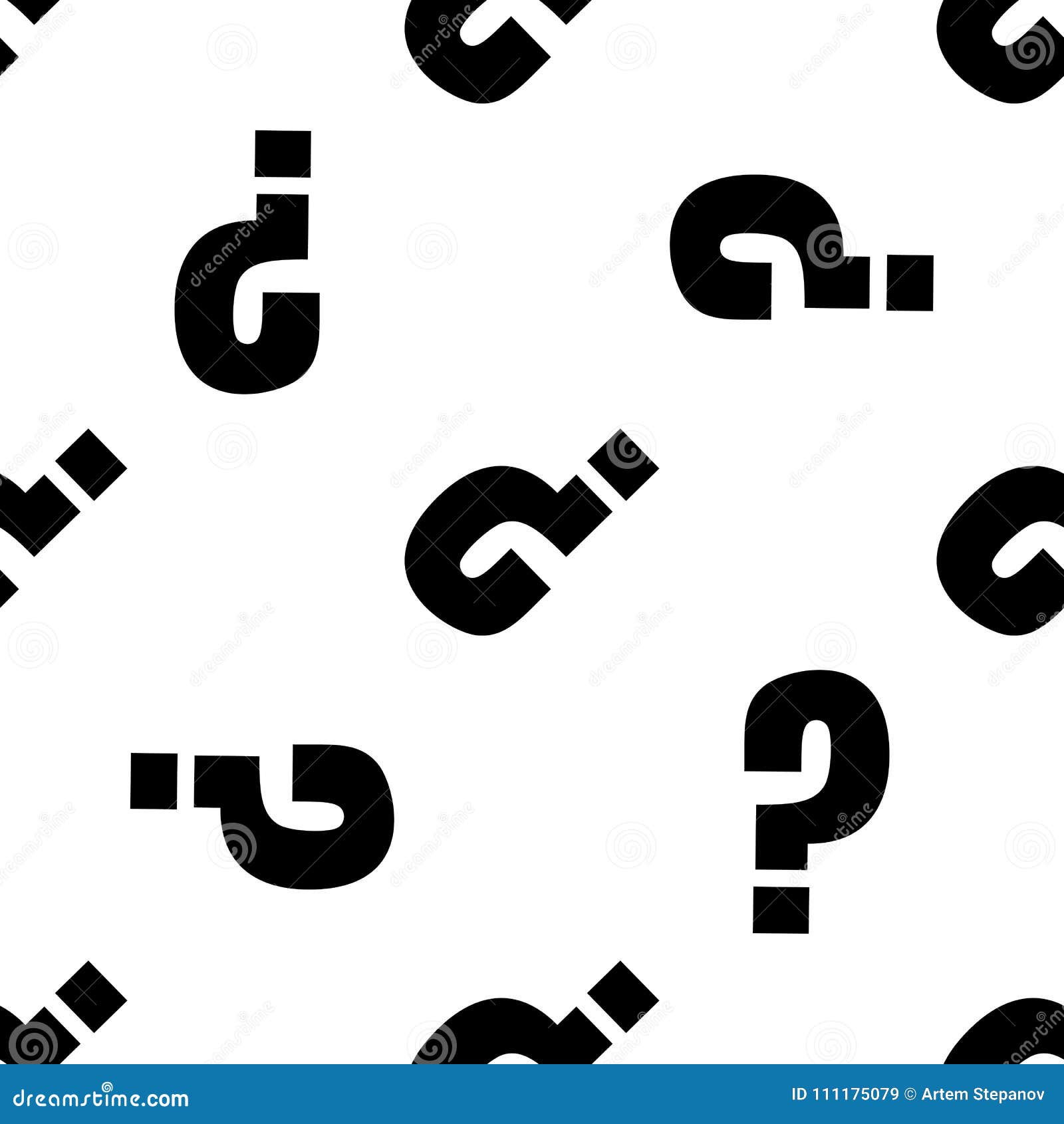 Question Marks or Interrogation Pattern Stock Vector - Illustration of ...