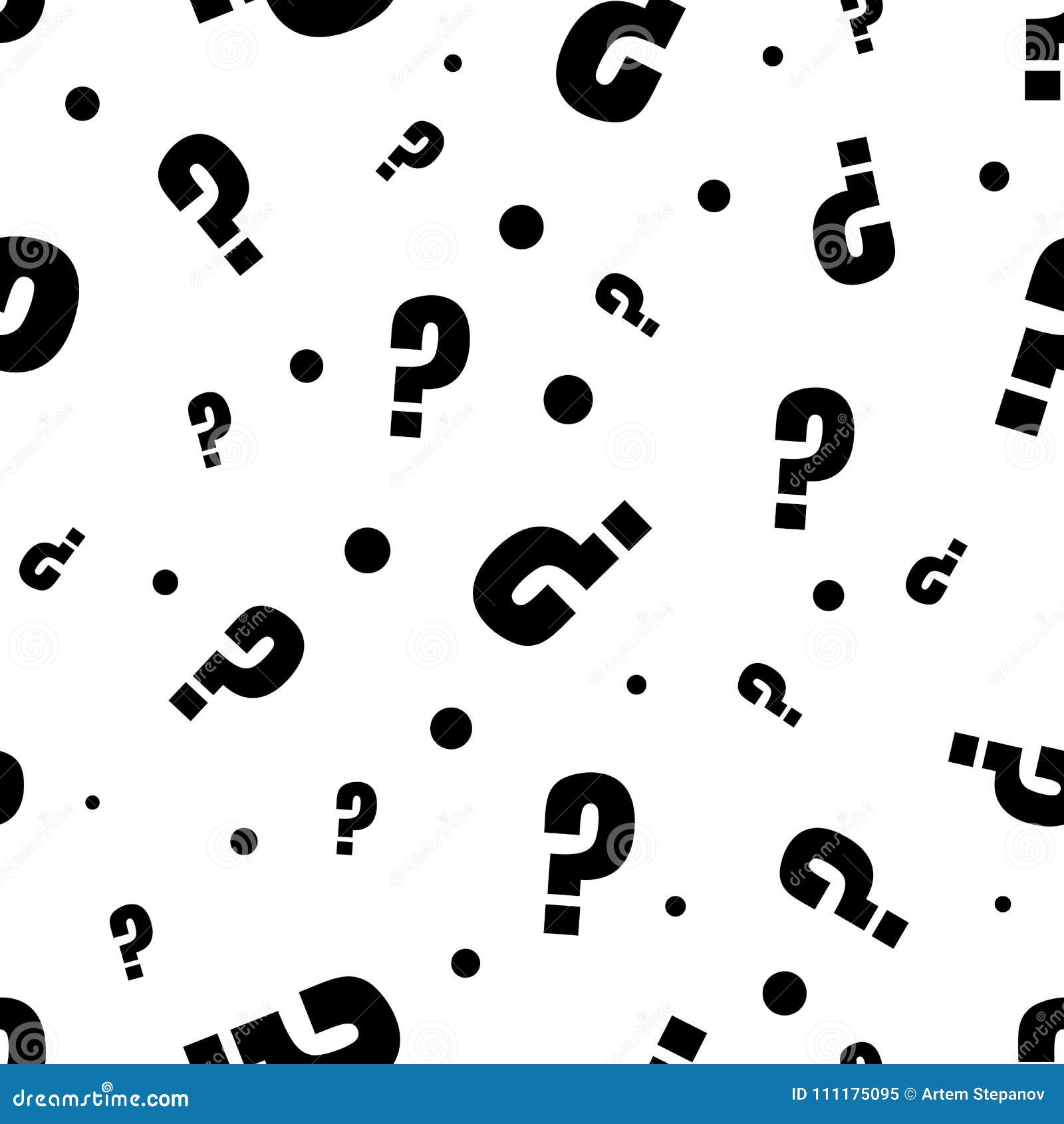 Question Marks or Interrogation Pattern Stock Vector - Illustration of ...
