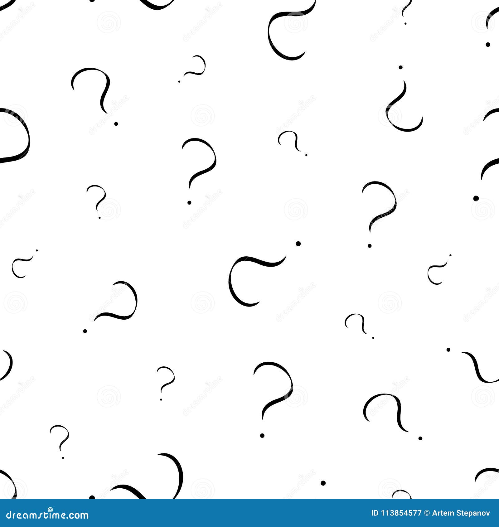 Question Marks or Interrogation Pattern Stock Vector - Illustration of ...