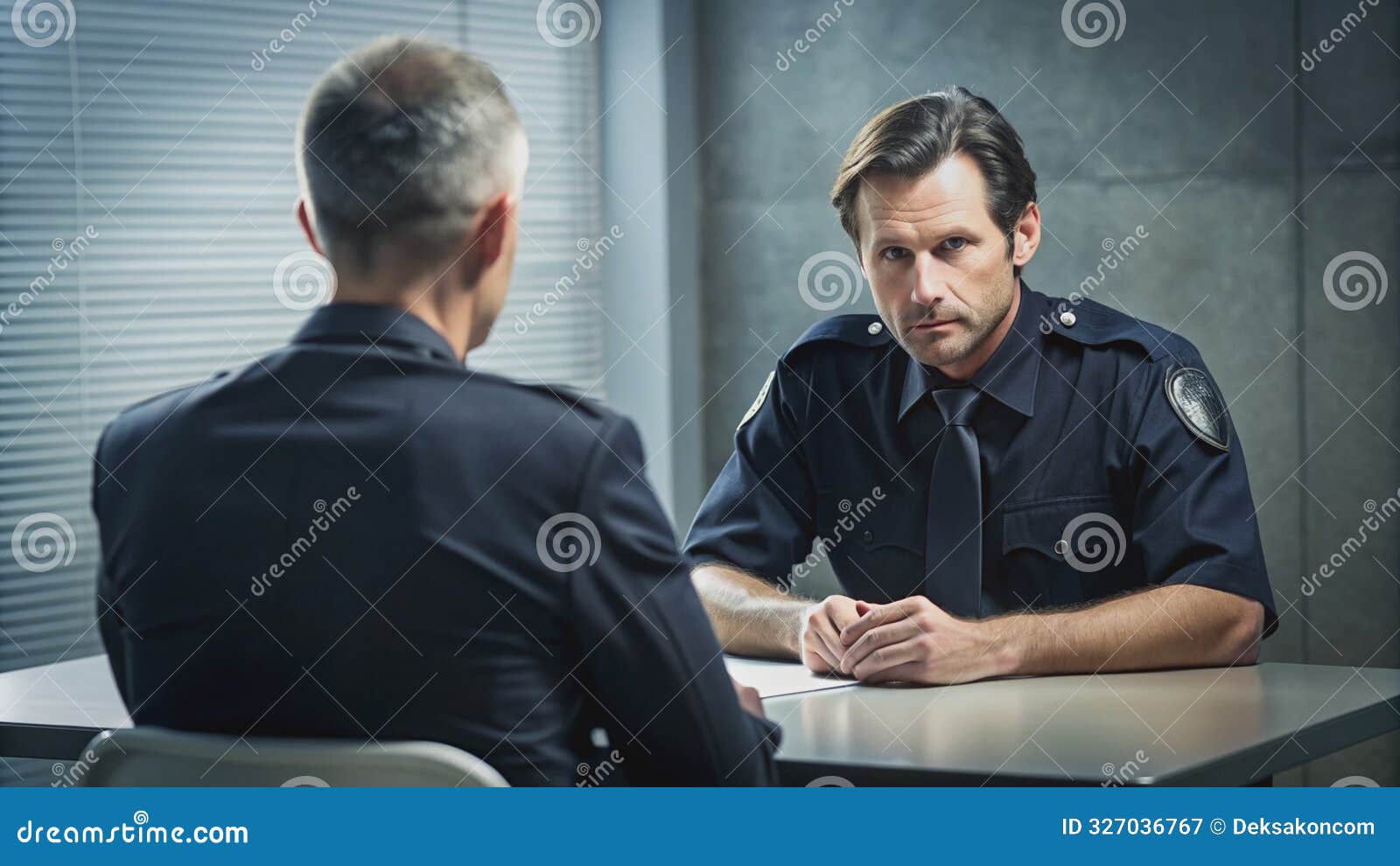 Interrogation of the Suspect Serious Cop Sliding AI-Generated Content ...