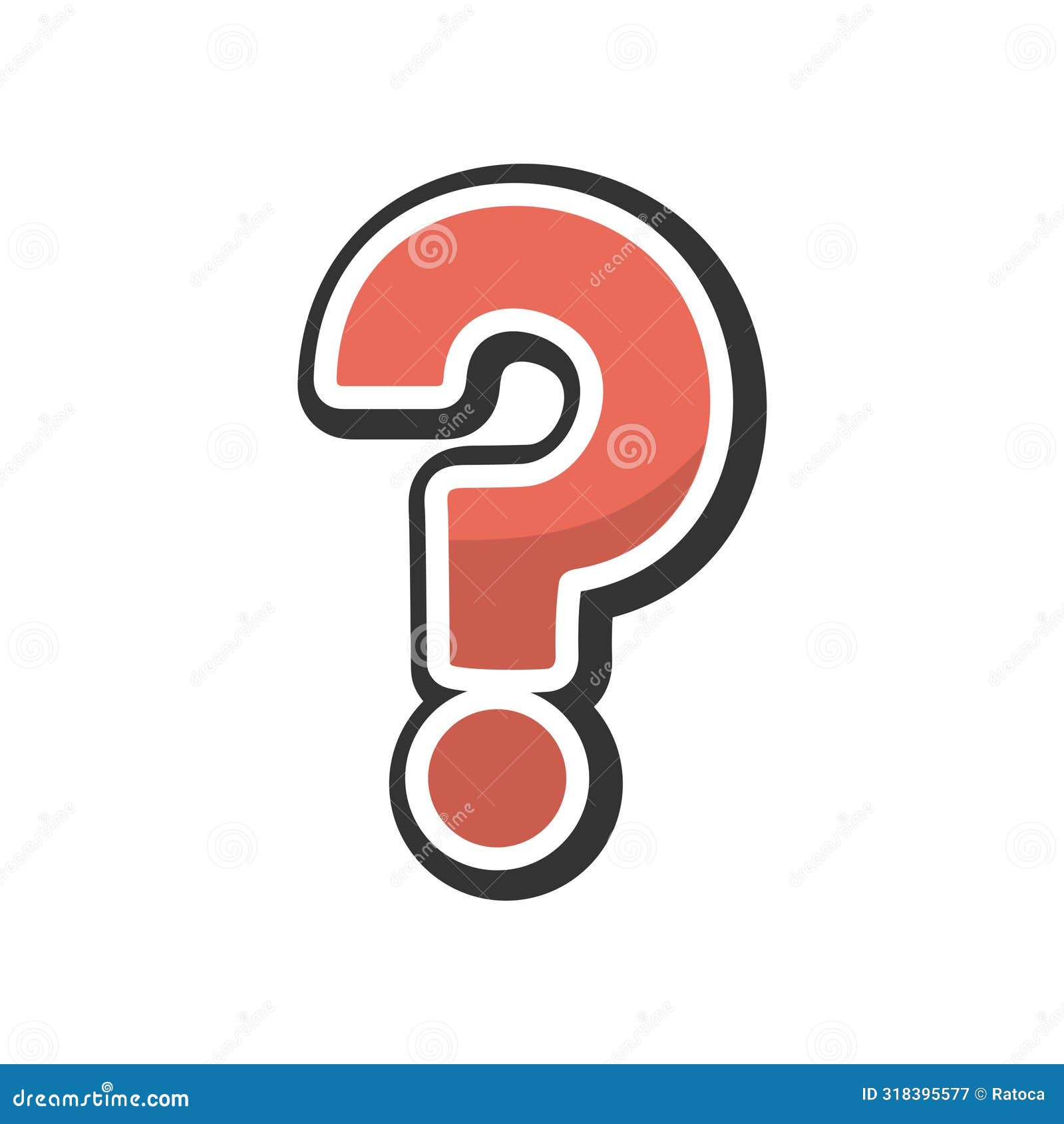 Interrogation Symbol Design Stock Vector - Illustration of doubt ...