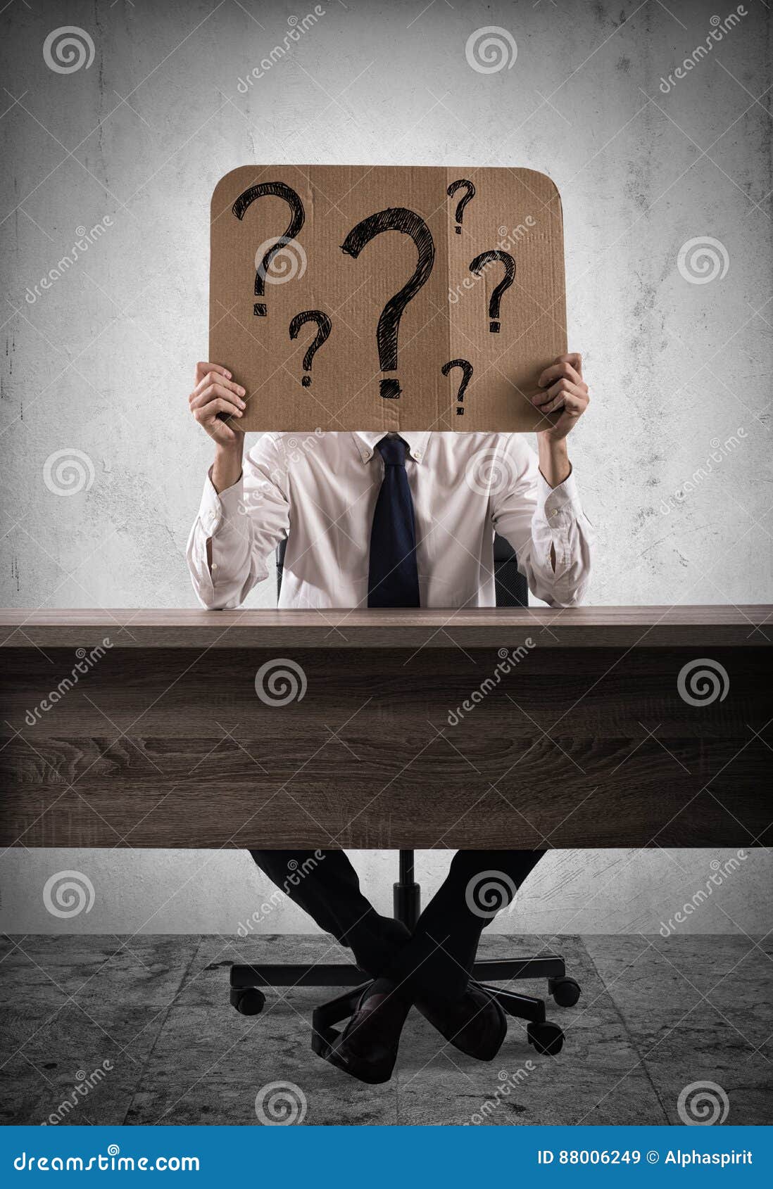 Interrogative businessman stock image. Image of interrogative - 88006249