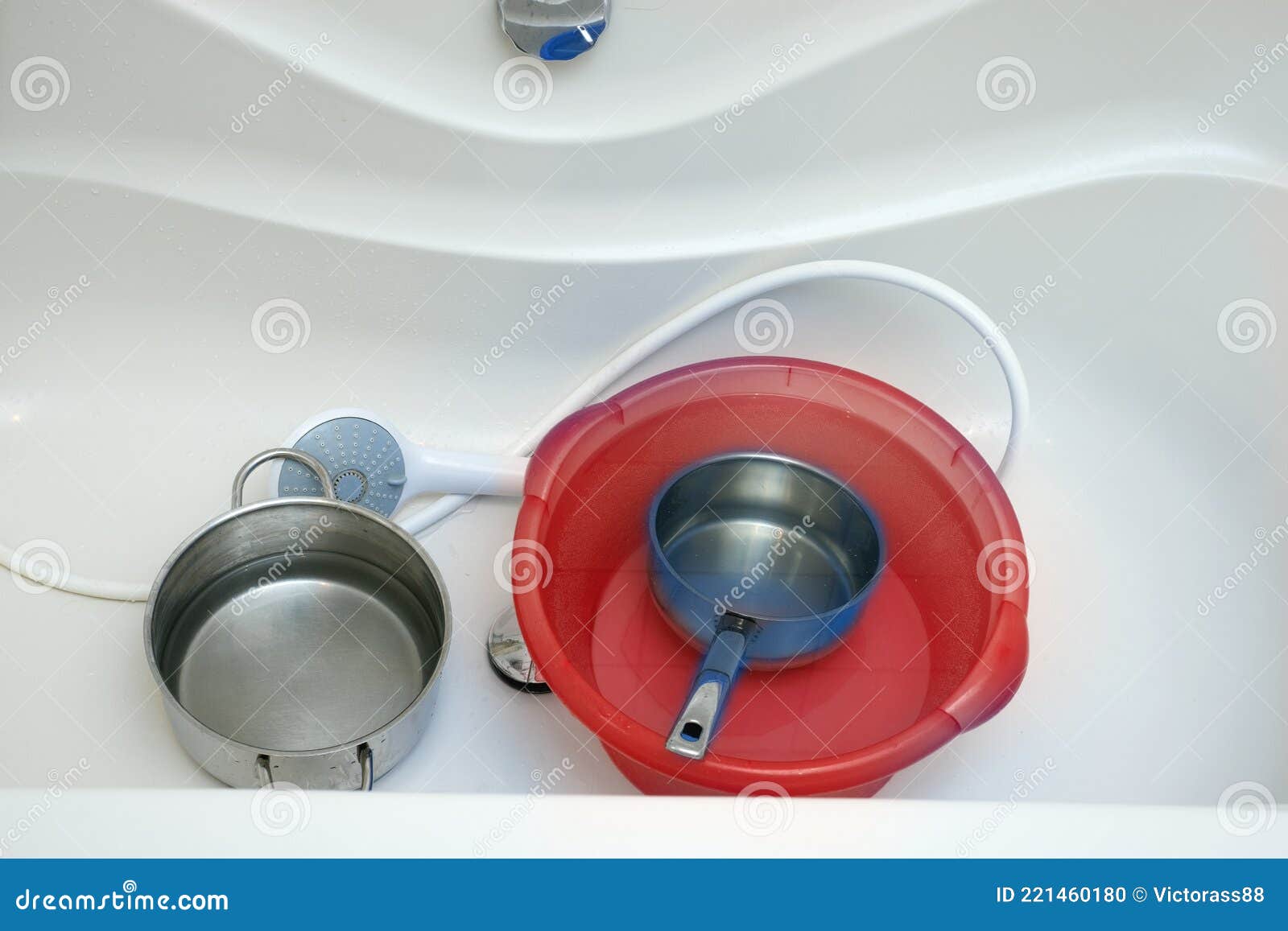 Interruption To Water Supply Stock Photo - Image of bowl, hygiene ...