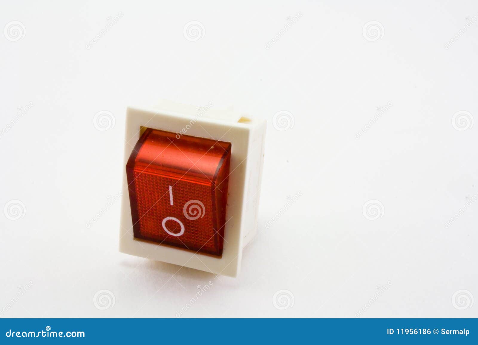 Interruptor rojo foto de archivo. Imagen de dispositivo - 11956186