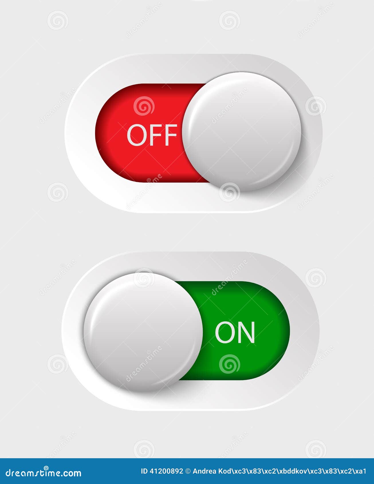 Interruptores Encendido-apagado Ilustración del Vector - Ilustración de ...