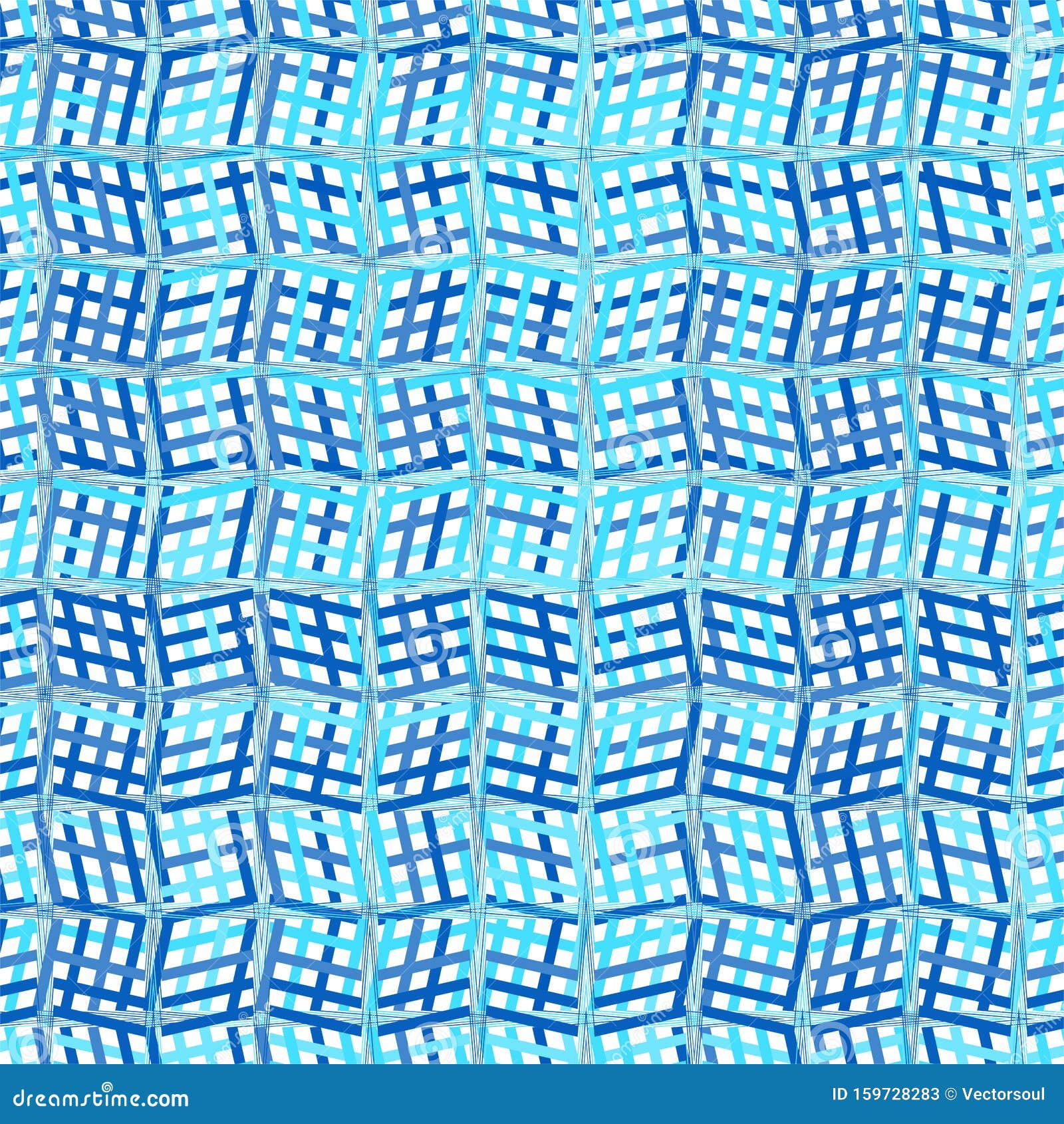 Intersected, Interweaved Irregular Lines, Stripes Blue Grid Pattern ...