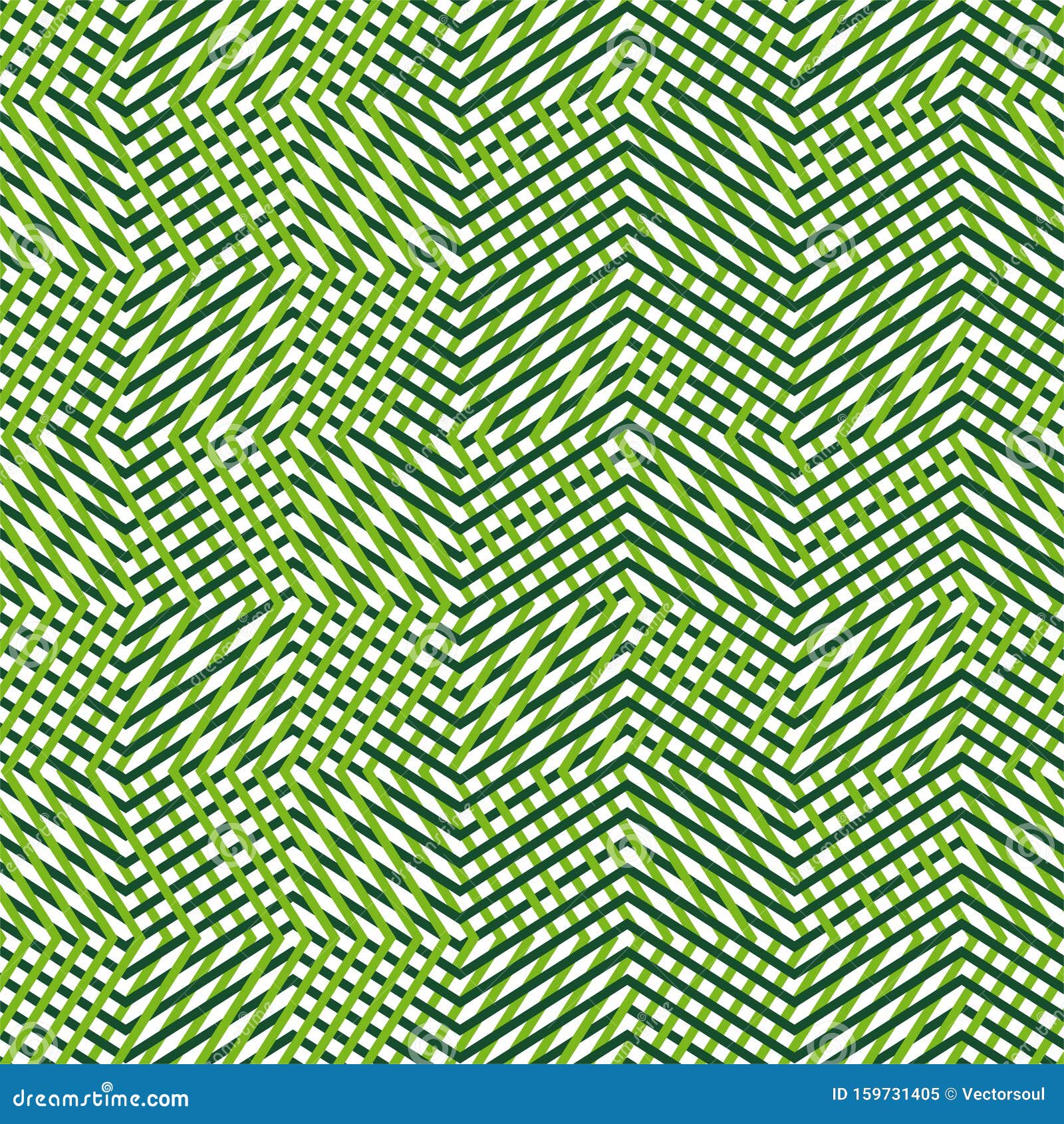 Intersected, Interweaved Irregular Lines, Stripes Green Grid Pattern ...