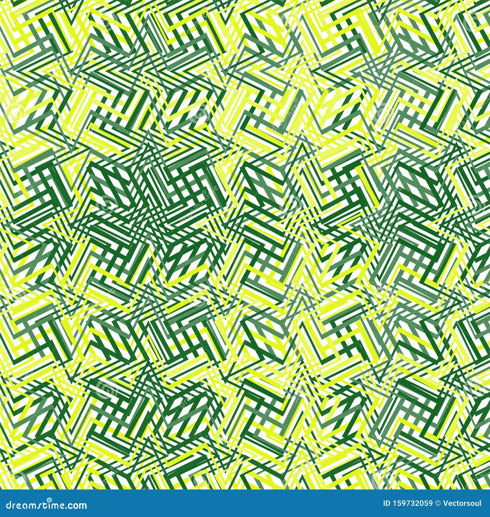 Intersected, Interweaved Irregular Lines, Stripes Green Grid Pattern ...