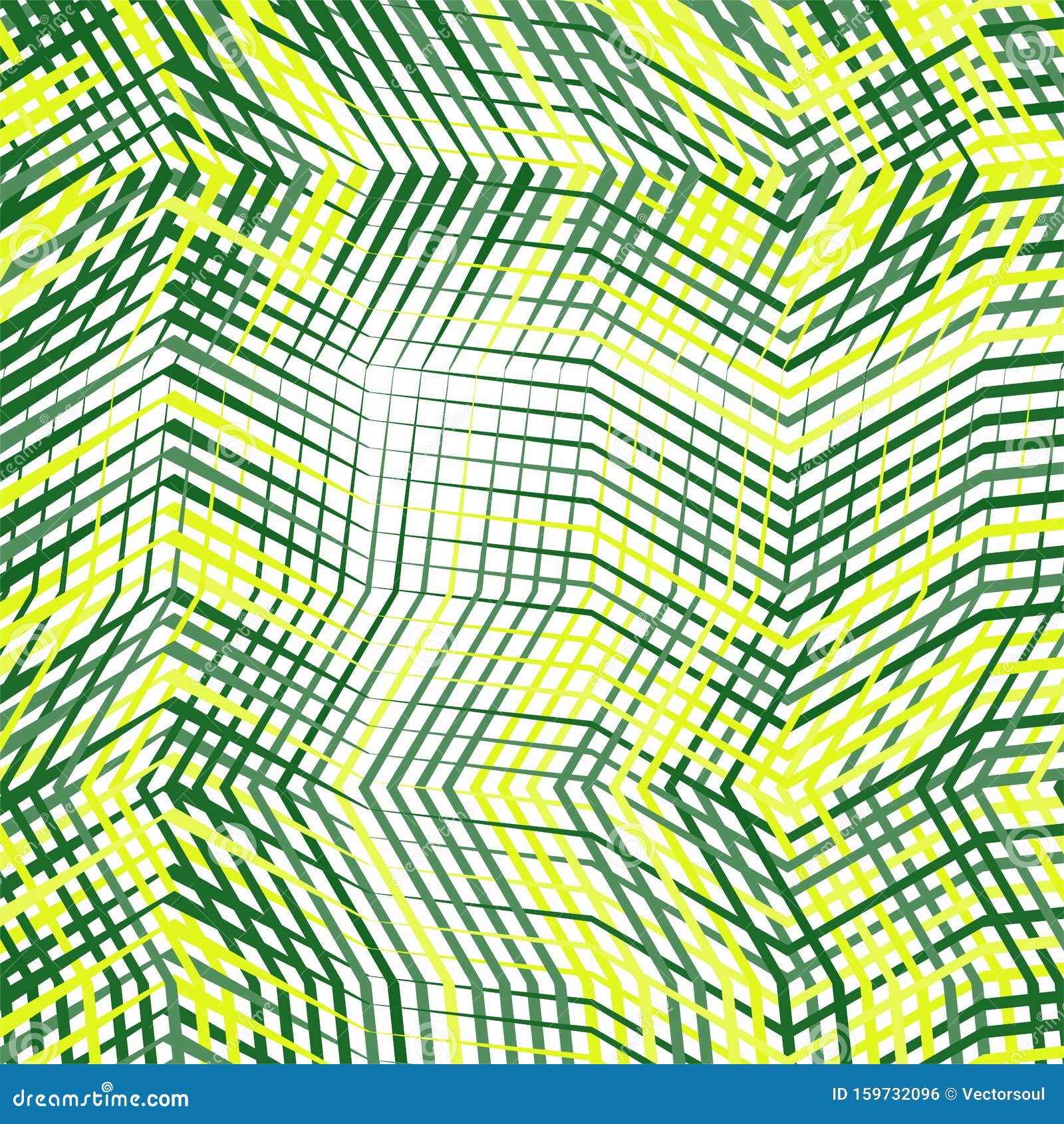 Intersected, Interweaved Irregular Lines, Stripes Green Grid Pattern ...
