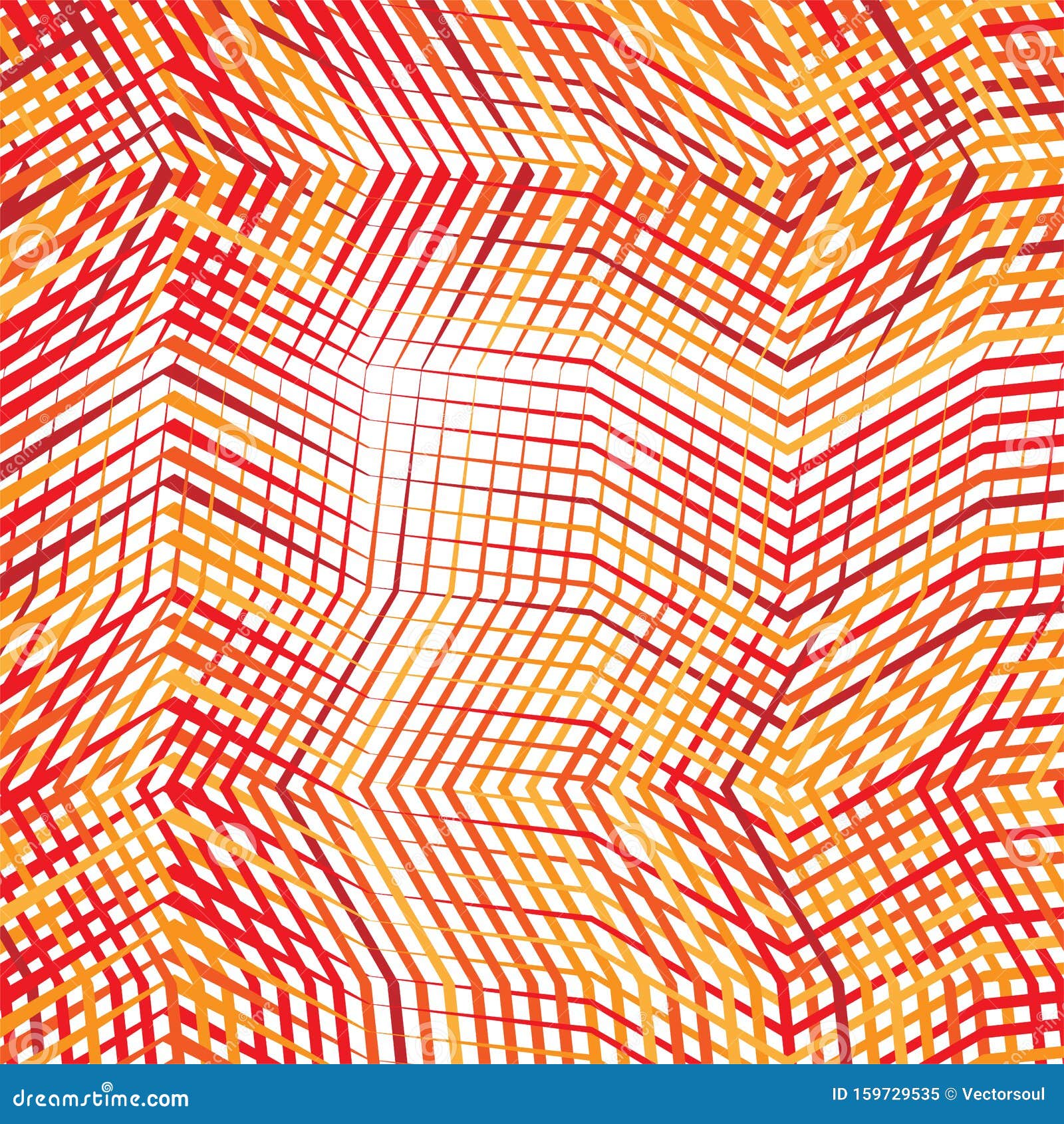 Intersected, Interweaved Irregular Lines, Stripes Orange, Yellow Grid ...