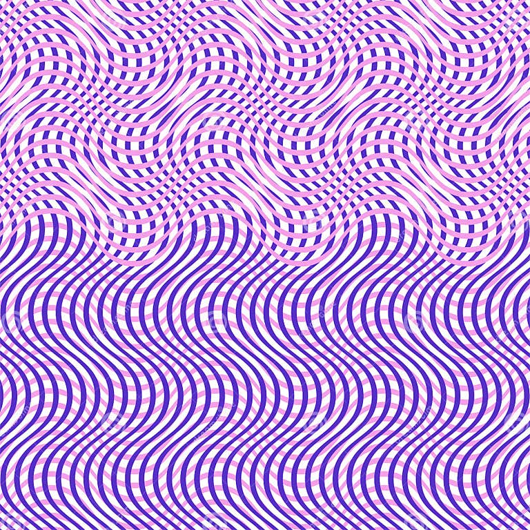 Intersected, Interweaved Irregular Lines, Stripes Purple, Pink Grid ...
