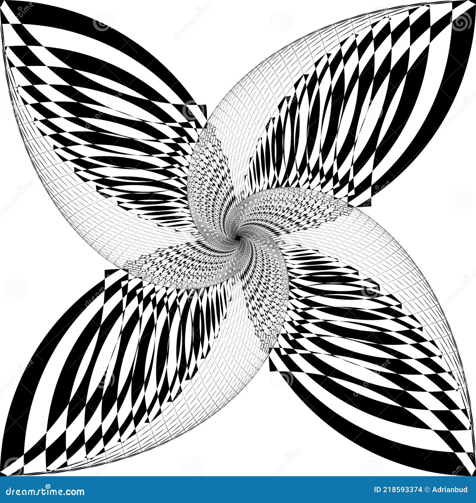 Intersected Trajectory Swirl Arabesque Owl Butterfly Dance Perspective ...