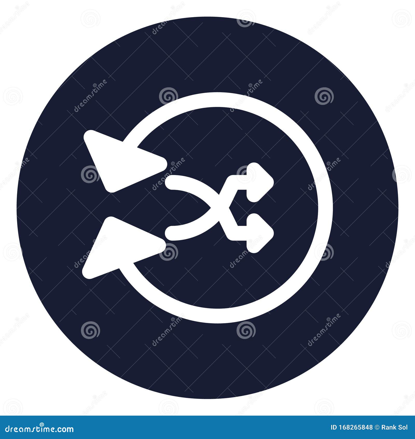 Intersecting Arrows, Exchange Isolated Vector Icon Which Can Be Easily ...