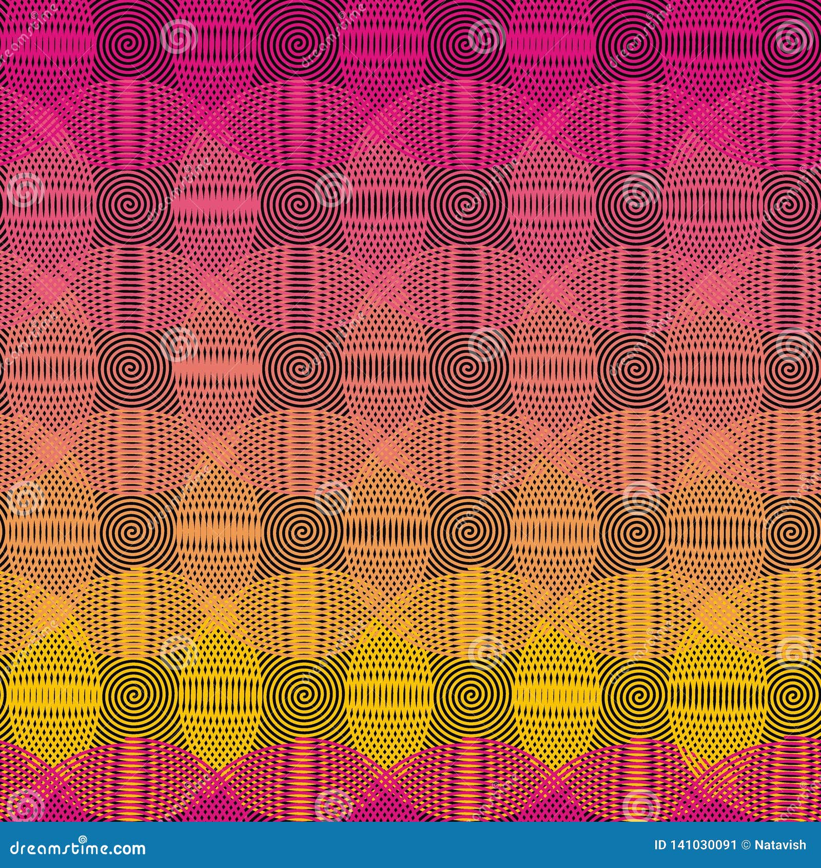 Intersecting Circular Spiral Stock Illustration - Illustration of ...