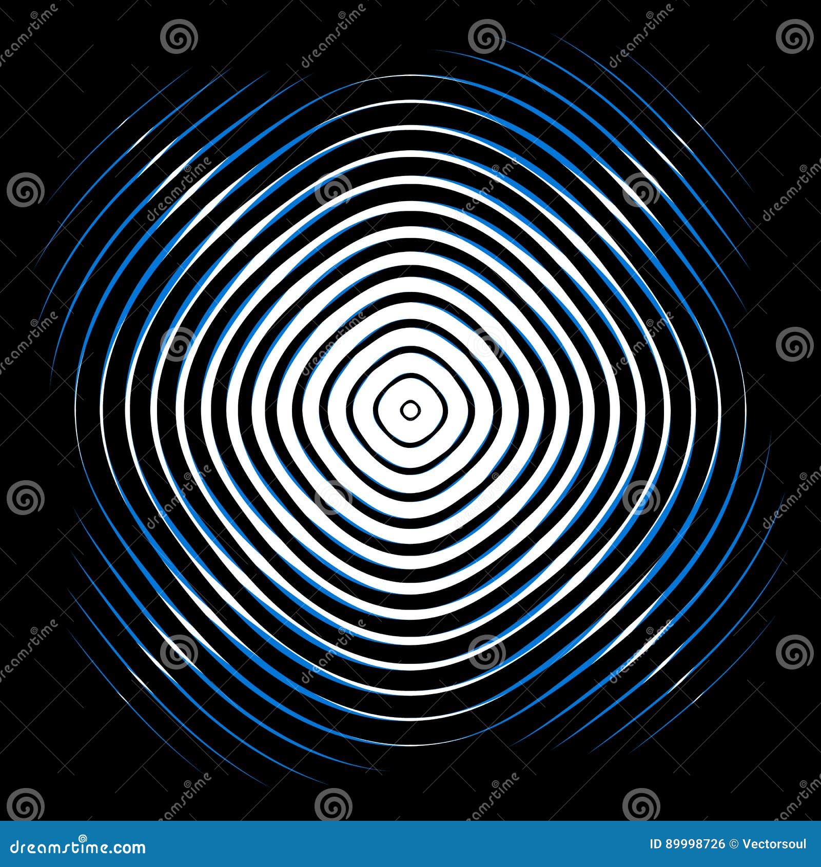 Intersecting Concentric Circles. Moire, Noise Effect Texture / P Stock ...