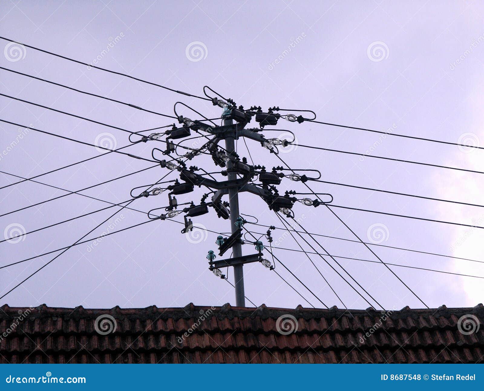 Intersecting Electrical Wires Stock Photo - Image of dangerous ...