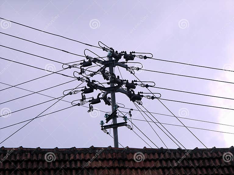 Intersecting Electrical Wires Stock Photo - Image of dangerous ...