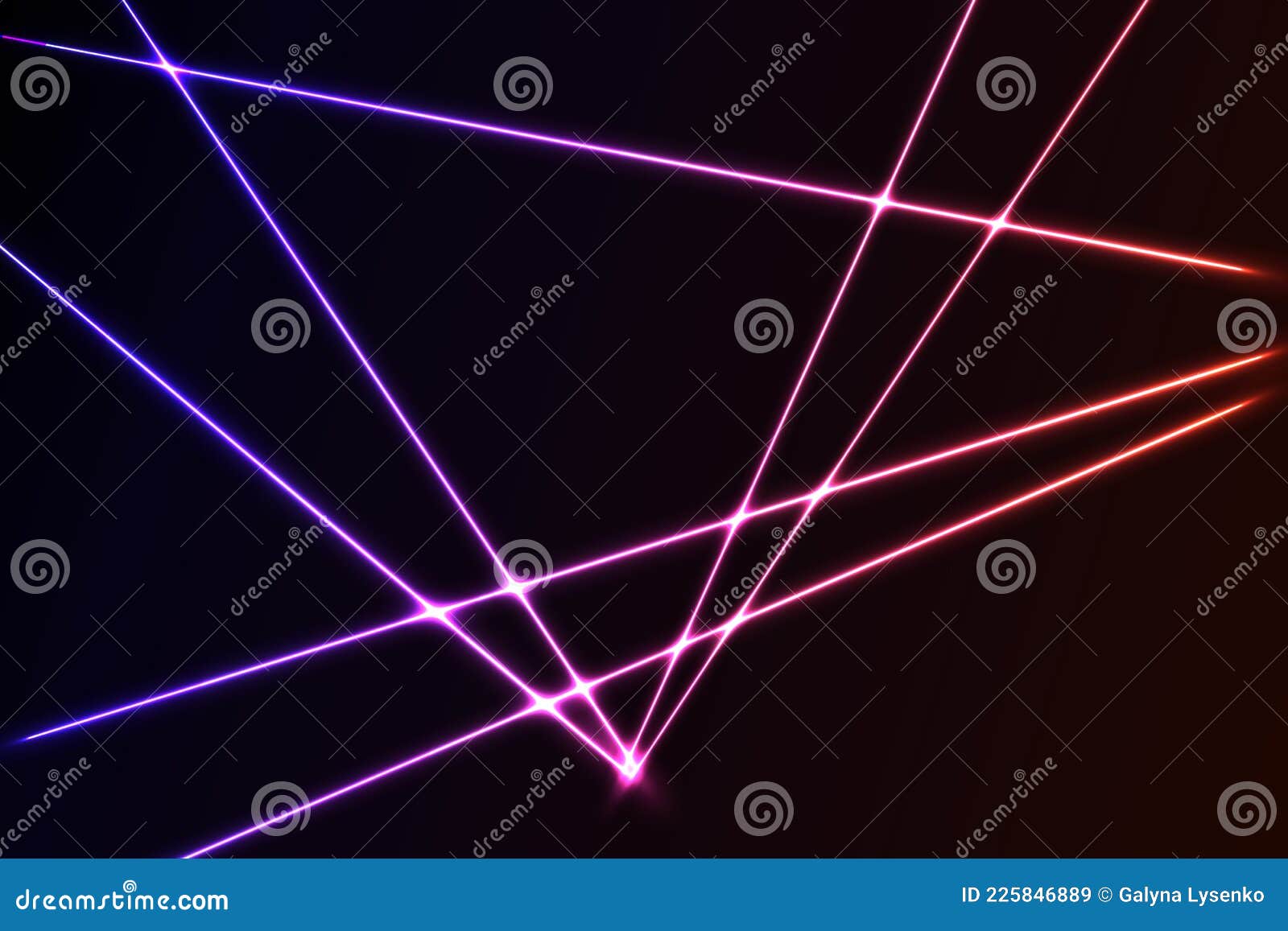 Intersecting Glowing Laser Security Beams on a Dark Background. Stock ...