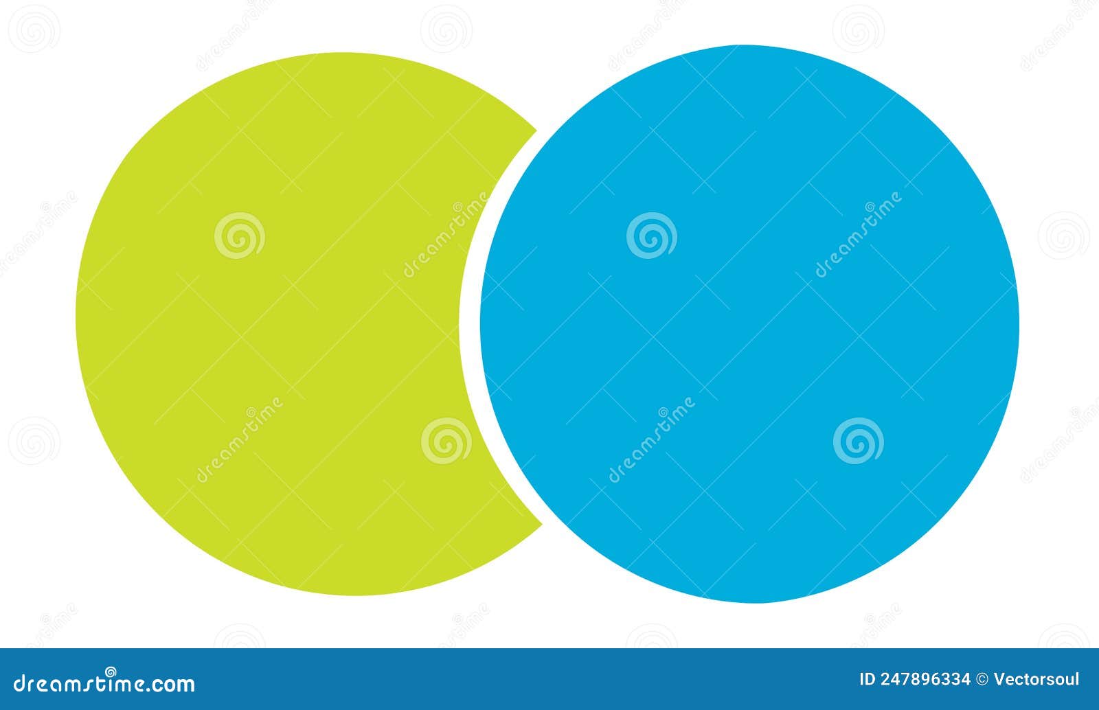 Intersecting, Overlapping Circles, Rings Element Stock Vector ...