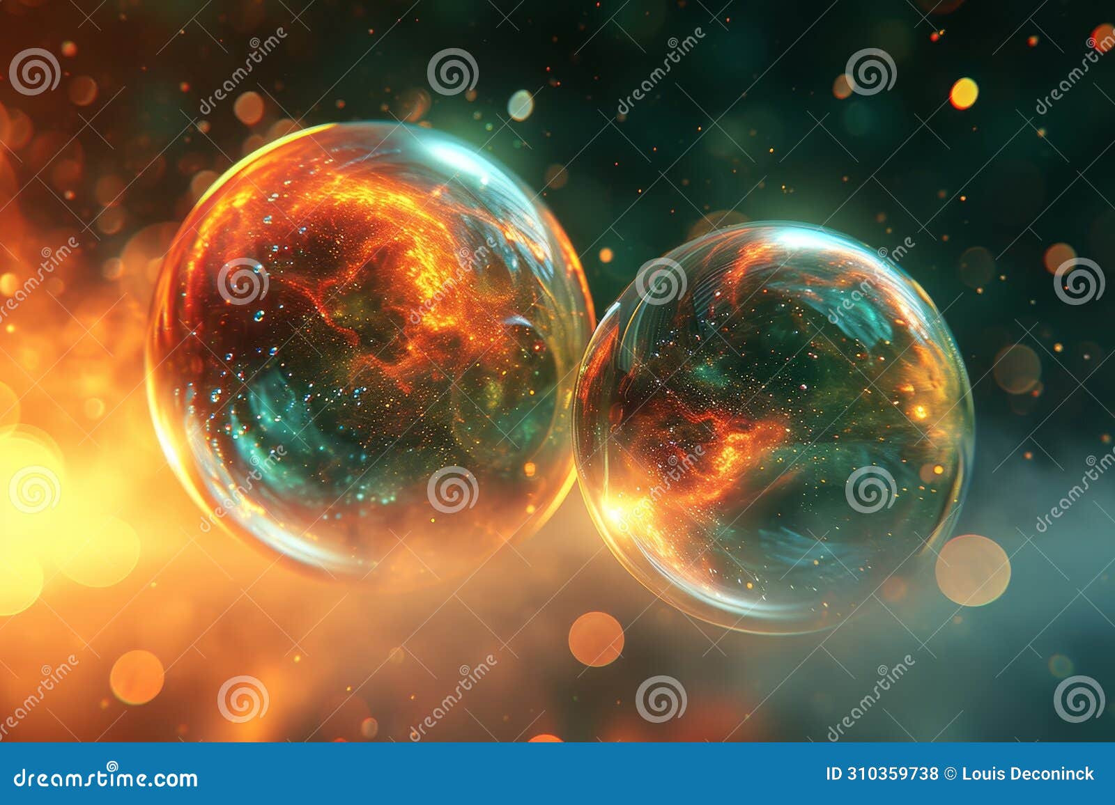 Intersecting Spheres stock illustration. Illustration of collision ...