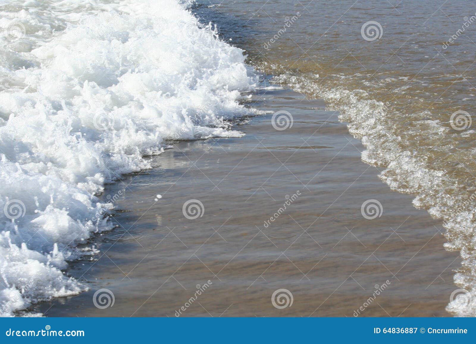 Intersecting waves stock image. Image of sand, waves - 64836887