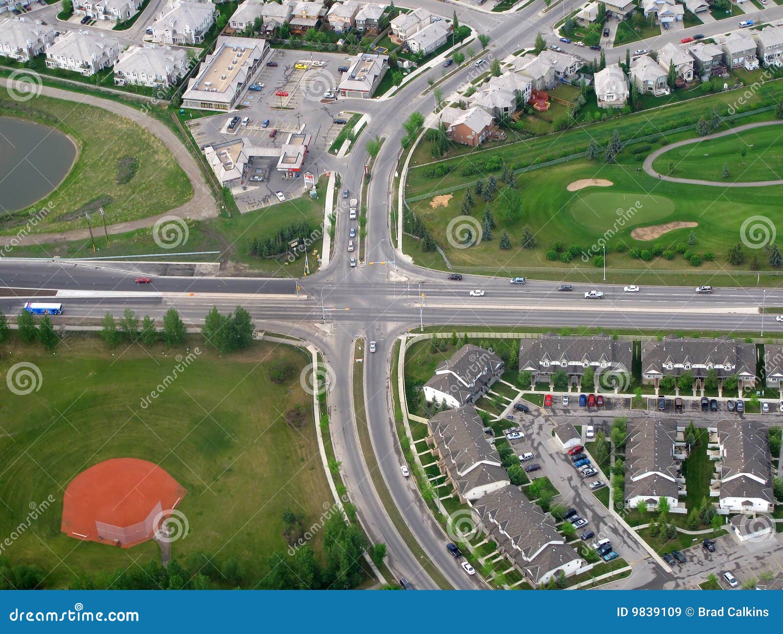 Intersection stock image. Image of infrastructure, roadway - 9839109