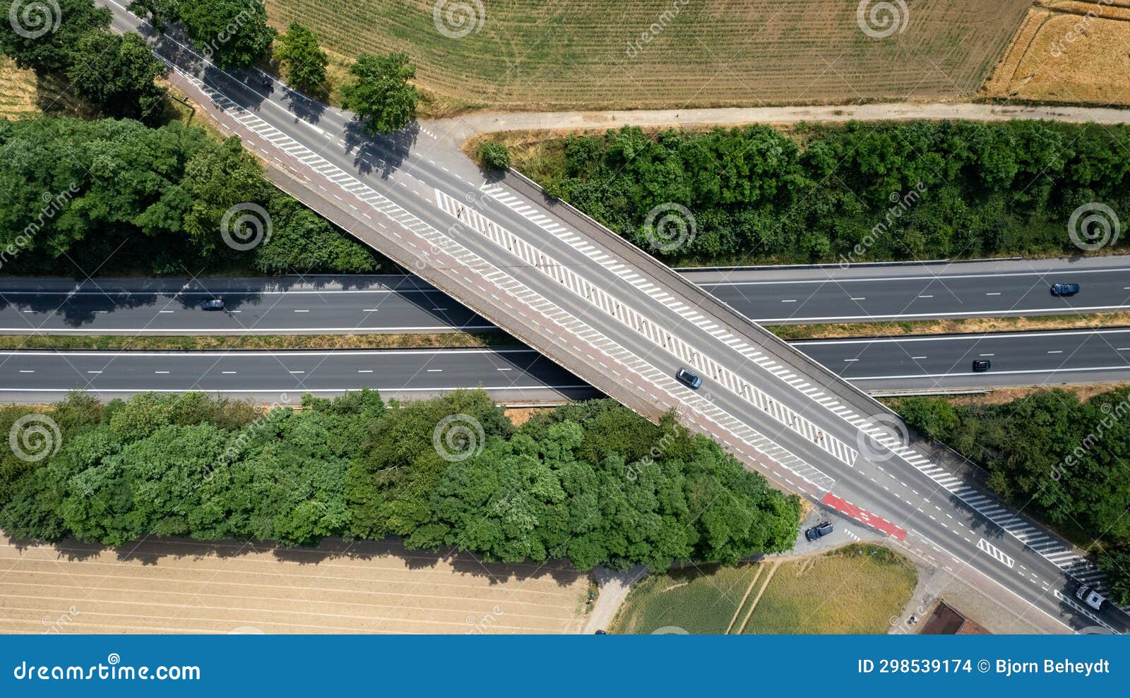 Intersection from Above: Overpass and Highways Stock Photo - Image of ...