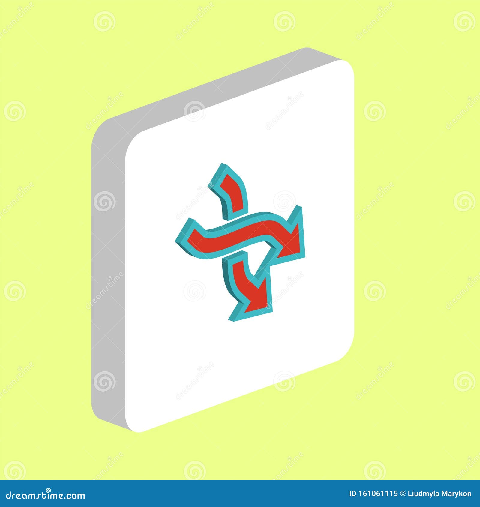 Intersection Arrow Computer Symbol Stock Illustration - Illustration of ...