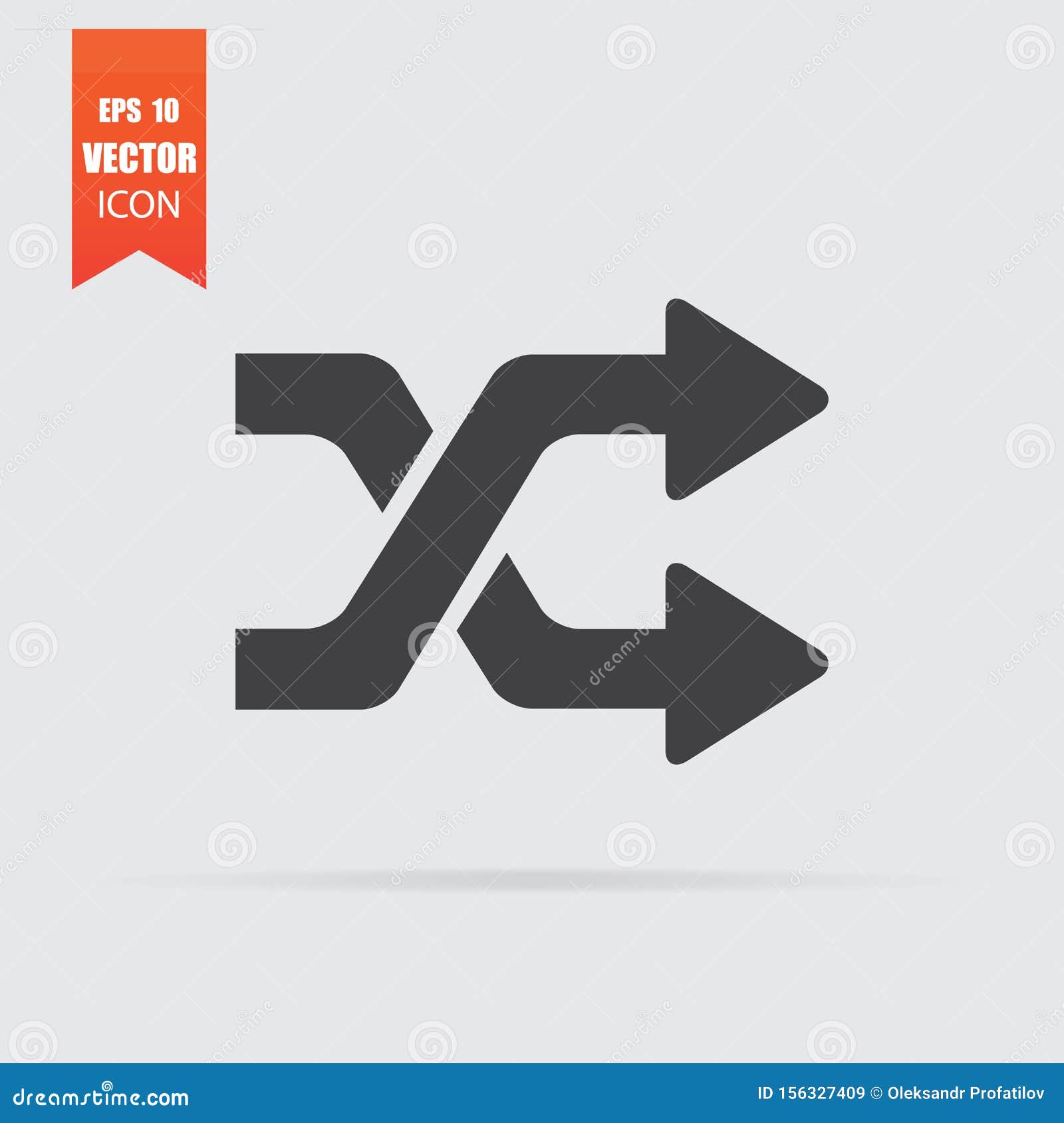 Intersection Arrows Icon In Black Circle - Vector Iconic Design | CartoonDealer.com #105225592