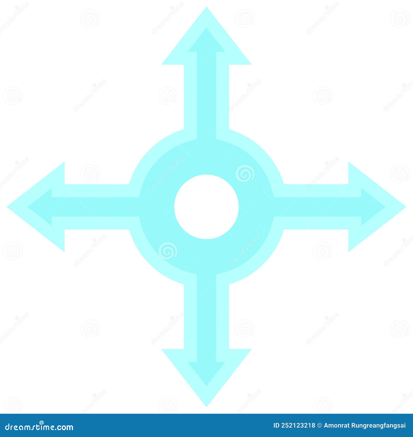 Intersection Arrows Icon, Location Map and Navigation Vector Stock ...
