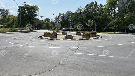 Intersection of Circle with Flowers Stock Photo - Image of flowers ...